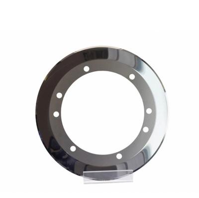 China Hardmetal SKD11 H13 Round Cutting Slitter Razor Blades 220mm OD for Cardboard Paper PP Plastic for sale