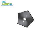 China Pentagon Carbide Slitter Knives 66.9x10.35mm with 5 Cutting Edges for Cement Woven Fabric and Packaging for sale