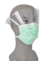 China 3 Ply Surgical Face Mask , Anti Fog Medical Face Shield Mask With Earloop / Tie On for sale