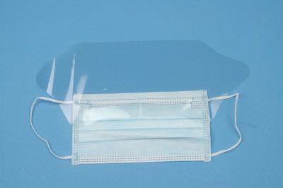 China 3 Ply Surgical Face Mask , Anti Fog Medical Face Shield Mask With Earloop / Tie On for sale