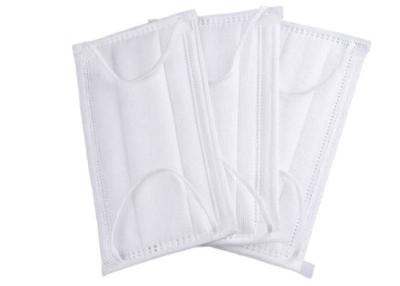 China White Color Disposable Earloop Face Mask Superfine Fiber Material Anti Pollution for sale
