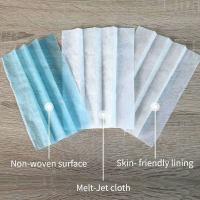 China 17.5*9.5cm Disposable Dust Mask , Sterile Face Masks For Virus Protection for sale