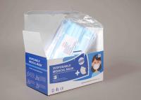China High Breathability Surgeon Face Mask , Disposable Hospital Masks Foldable for sale