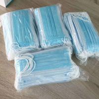 China CE FDA Certificated Disposable 3 Ply Face Mask Blue Color Fast Delivery for sale