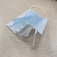 China Latex Free Material 3 Ply Non Woven Mask , Disposable Pollution Mask Antiviral for sale