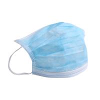 China Blue Adjustable 3 Ply Surgical Face Mask Disposable Protective Mask Non Woven for sale