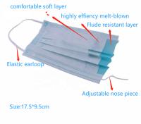 China Disposable Non Woven Fabric Face Mask , Hypoallergenic Disposable Medical Mask for sale