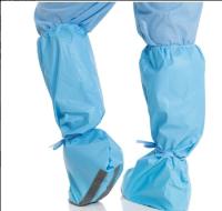 China Breathable Disposable Boot Covers / Plastic Shoe Covers For Hospital Lab for sale