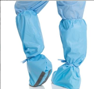 China Breathable Disposable Boot Covers / Plastic Shoe Covers For Hospital Lab for sale