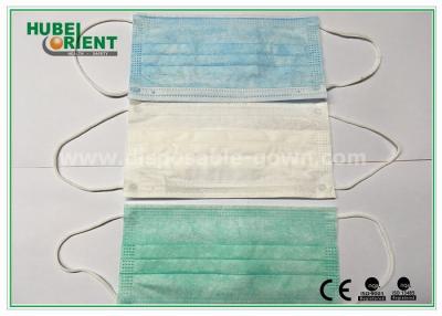 China Food Process Non Woven Disposable Protective Mask With Ear Loop ISO13485 / ISO9001 Approved for sale