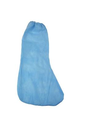 China Blue Non Woven Work Boot Covers Disposable Excellent Protection 45 X 42 Cm Elastic Or With String for sale