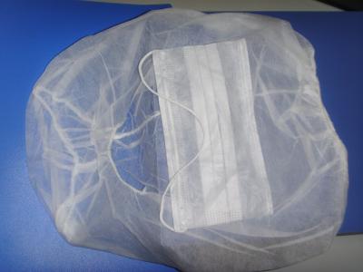 China Soft Medical Disposable Head Cap Hood Astronaut Caps PP Non Woven Material for sale