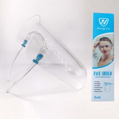 China Transparent Protective Kids Child Children Safety Visor Face Facial Weat Glasses Clear Shield Faceshield with Glasses Fr for sale