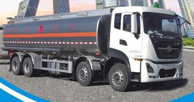 China Dongfeng 8x4 Diesel Fuel Tank Truck For Road Gasoline Propane Delivery for sale