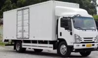 China Transportation Logistics 22 Ft Box Truck Van Double Axle 3Passengers for sale