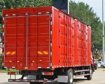 China Supermarket 16ft Cargo Box Truck Van For Delivery 41Ton-50Ton for sale