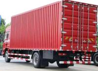 China Euro 2 Diesel Commercial Cargo Box Truck Motor Van 26 Ft for sale
