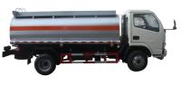 China 4×2 5 Cbm Fuel Tank Truck 150 - 250hp Horsepower for sale