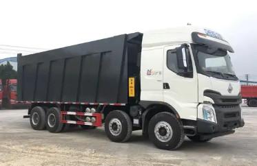 China 3800+1350mm Wheelbase Heavy Tipper Truck Air / Hydraulic Braking System for sale