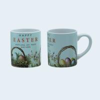 China 230ml Easter Mug Featuring Decal Fired Decoration Ideal For Gift Shoppers Wanting Unique Holiday Ceramic for sale
