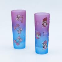 China Dia 4*3.3cm 10.6H Valentines Day Cups With Two Tone Color Spraying And Decal Fired For Gift Shoppers for sale
