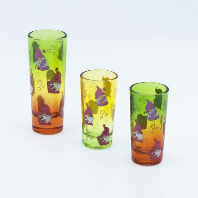 China Three color Spraying Valentine's Day Cups 50 Ml Commemorative For Gift Shoppers for sale