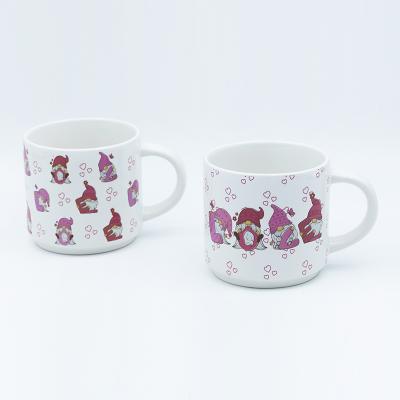 China Decal Fired Commemorative Valentine's Day Mug Dia 8.2*7.2 Cm 7.8 Cm H For Gift Shoppers for sale