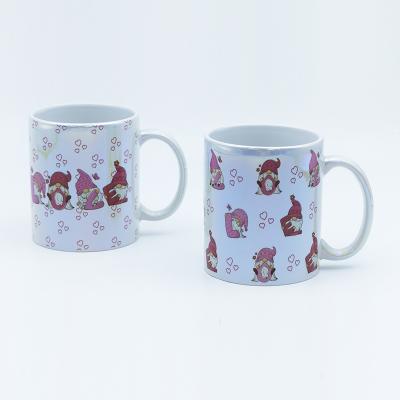 China Valentines Day Coffee Mug With Electroplated And Decal Fired 330ml For Festival Celebration Store for sale