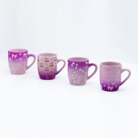China Souvenir Wholesale Shop Valentine's Day Mug With Color Spraying And Decal Fired Memorable for sale