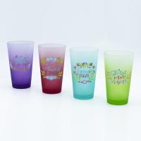 China Frosted Color Sprayed Mother's Day Cup With Decal Fired 500ml for sale