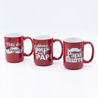 China Father's Day Giant Mug With Glitter Decal Fired 410ml For Souvenir Wholesale Shop for sale