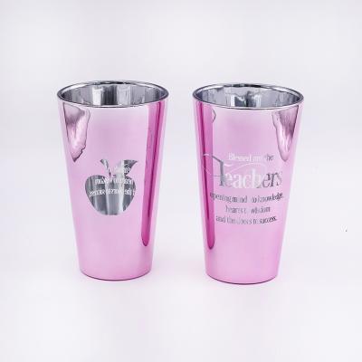 China Aluminizing And Laser Engraving Happy Teacher's Day Cup High End Texture for sale