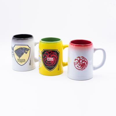 China Licensed Two Tone Mug  With 600 Ml Capacity And Unique Decal Fired Design For IP Customers Seeking Exclusive Items for sale