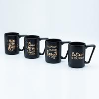 China Souvenir Coffee Mug With Unique Laser Decal Fired Design 460ml Capacity  8.8 Cm* 7.5 Cm for sale