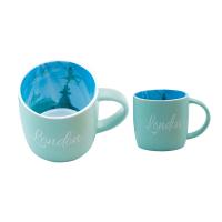 China Inside And Outside Decal Fired Ceramic Coffee Mugs 350 Ml 11 Oz For Souvenir Shop for sale