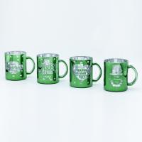 China Laser Engraving And Electroplating Dia 8*8 Cm 9.5 Cm H 330 Ml St Patrick's Day Cup 330 Ml For Tourist Attractions for sale