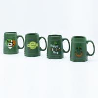 China Decal Fired St Patrick's Day Beer Mugs Dia 8.3*13.7 Cm 10.3 Cm H 700 Ml For Tourist Attractions for sale