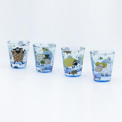 China 80ml Shamrock Cup With Color Spraying And Decal Fired For Cultural Enthusiasts for sale