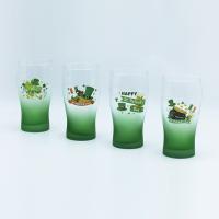 China Dia 7.9*6.5cm 15.9cm 580ml St Patrick's Day Cups With Color Spraying And Decal Fired For Souvenir Shop for sale