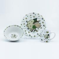 China Ceramic Irish Dinnerware Sets Mug Plate And Bowl With Decal Fired for sale