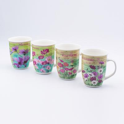 China Summer Coffee Mug With 420 Ml Volume And Decal Fired Design Ideal For Home Goods Stores for sale