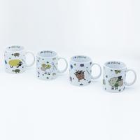China Dia 7.1*7cm 8.3cmH 230ml Irish Coffee Mug With Decal Fired For Cultural And Tourism Creative Store for sale