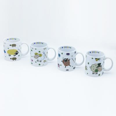 China Dia 7.1*7cm 8.3cmH 230ml Irish Coffee Mug With Decal Fired For Cultural And Tourism Creative Store for sale