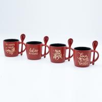 China Souvenir coffee mug with laser decal fired design 370ml capacity ideal for gift stores and collectors for sale