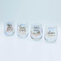 China Souvenir cup 430 ml featuring iridescent electroplating and rose gold foil decal perfect for souvenir stores and gift shops for sale