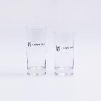 China Dia 6.4*5.8cm 13.3cmh 280ml Branded Glass Cup With Decal Fired Customizable for sale