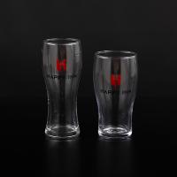 China Glass 580ml Branded Cups With Decal Fired Dia 8*5.6cm 15.9cmh For Customized Gift Shop for sale