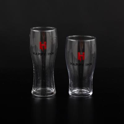 China Glass 580ml Branded Cups With Decal Fired Dia 8*5.6cm 15.9cmh For Customized Gift Shop for sale