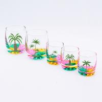 China Dia 4.6*4.5cm 6.2cmH 180ml Souvenir Coffee Mug With Decal Fired And Spraying Color Unique Design For Gift Stores for sale