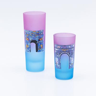 China 73 ml Souvenir cup with color spraying and decal fired commemorative significance for souvenir shop for sale
